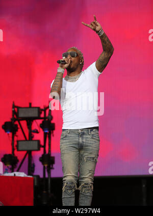 Future performing on Day 2 of Wireless Festival held at Finsbury Park ...