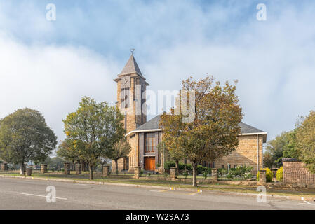 STANDERTON, SOUTH AFRICA - MAY 2, 2019: A street scene, with businesses ...