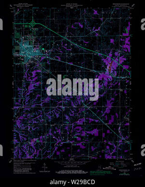 Greensburg, Indiana, map 1958, 1:24000, United States of America by ...