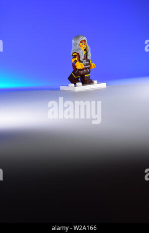 Lego Movie 2 Figures Mrs. Scratchen-Post Stock Photo - Alamy