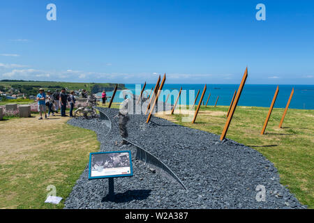 D-Day 75 Garden memorial at Arromanches, Normandy Stock Photo - Alamy