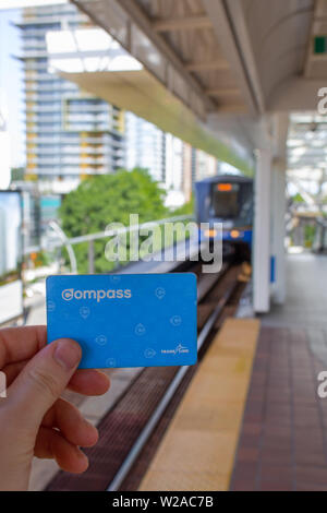 Hand holding a Translink Compass Card Stock Photo - Alamy