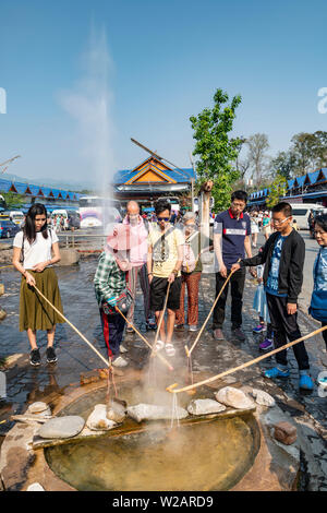 Mae Khajan Hot Springs, Thailand Stock Photo - Alamy