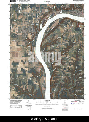 Map of Madison in Indiana Stock Photo - Alamy