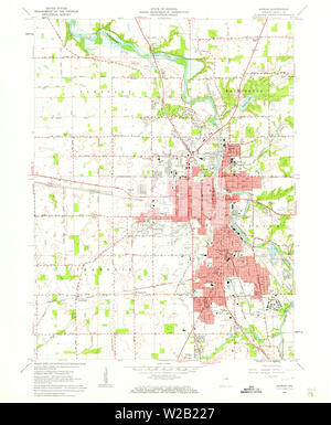 Marion, Indiana, map 1961, 1:24000, United States of America by ...