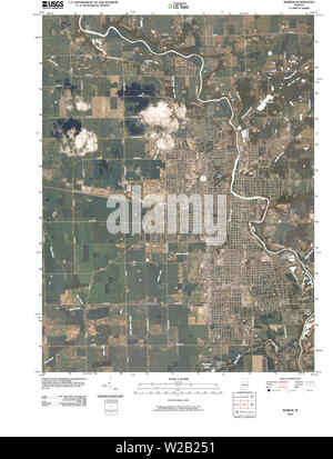 Map of Marion in Indiana Stock Photo - Alamy
