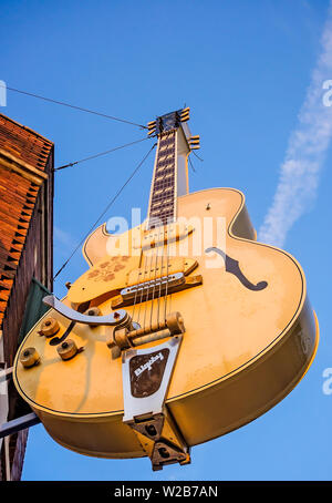 The sun sets on Sun Studio, Sept. 6, 2015. The recording studio and ...