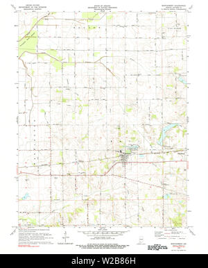 Map of Montgomery in Indiana Stock Photo - Alamy