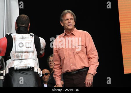 Spain. 07th July, 2019. Mark singer mythical actor of the series V of ...