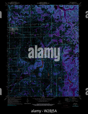 Odon, Indiana, map 1974, 1:24000, United States of America by Timeless ...
