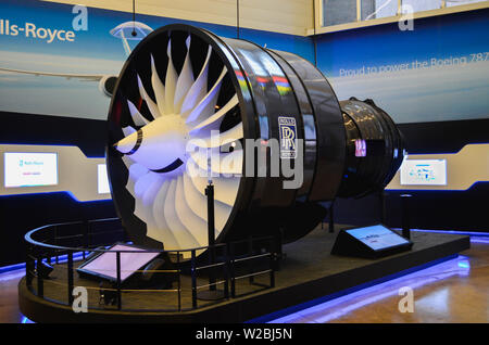 Boeing engine in Seattle Washington Stock Photo - Alamy