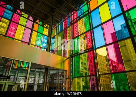 The Multi Colored Glass Windows Of The Montreal Convention Centre The ...