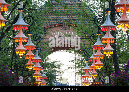 Denmark. Copenhagen. Tivoli gardens Stock Photo - Alamy