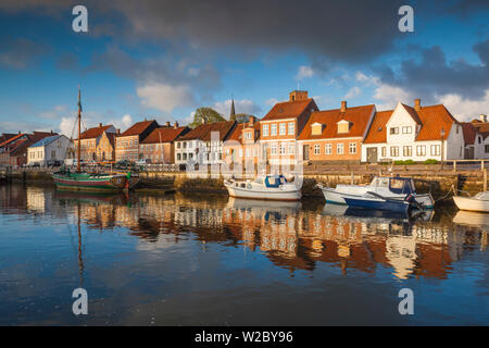 Denmark, Jutland, Ribe, town view from the Ribe River Stock Photo - Alamy