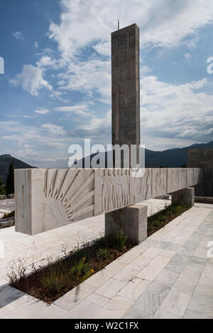 Central Greece, Distomo, war memorial to the town massacre by the Nazis ...