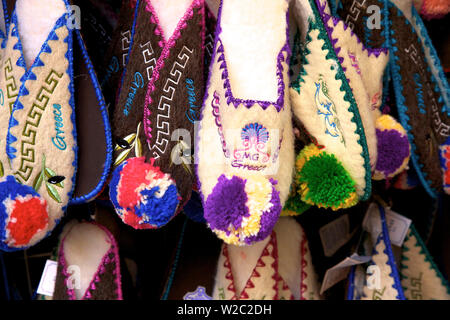 Traditional Greek Souvenir Slippers, Corfu Old Town, Kerkyra, Corfu ...
