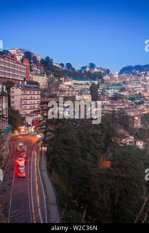 Evening view of Shimla Stock Photo - Alamy