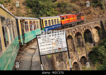 The Himalayan Queen toy train at Shimla railway station, terminus of ...
