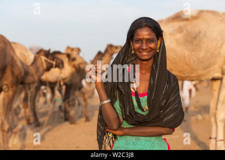 Woman, portrait, Pushkar, Rajasthan, India Stock Photo - Alamy