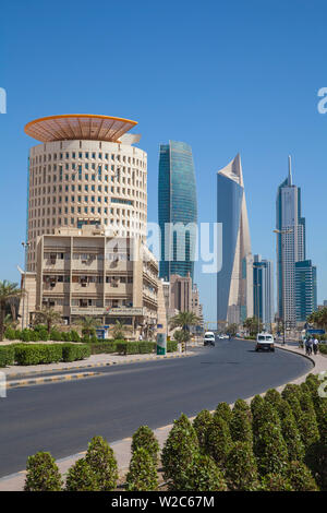 Kuwait, Kuwait City, City center buildings Stock Photo - Alamy