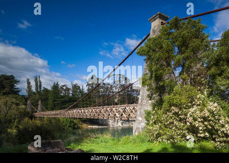 Clifden suspension bridge - New Zealand Stock Photo - Alamy