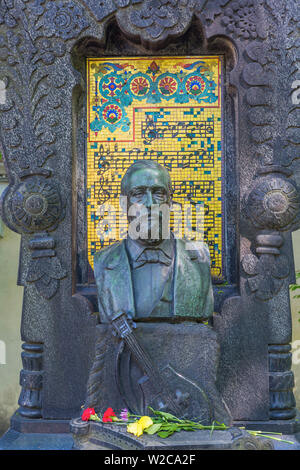 Tomb of composer Alexander Borodin, Tikhvin Cemetery, Alexander Nevsky ...