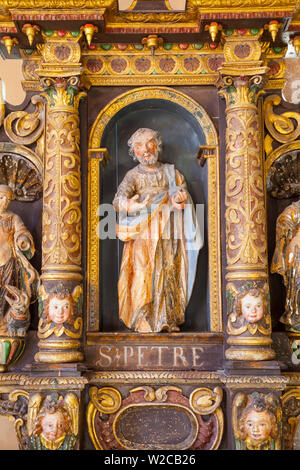 Interior of the Chapel, Bled Castle, Lake Bled, Bled town, Julian Alps ...