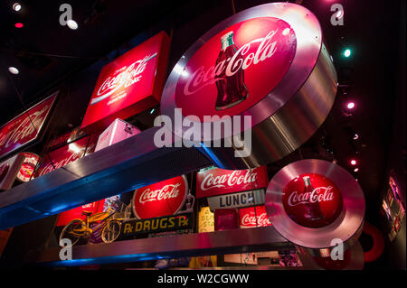 World of Coca Cola Atlanta Museum Georgia USA United States of America ...