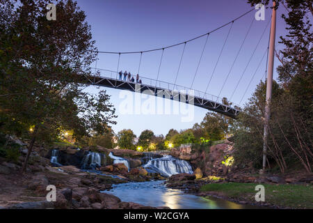 South Carolina, Greenville, Falls Park on the Reedy River, Liberty ...