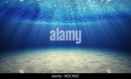 Ocean bottom, view beneath surface Stock Photo - Alamy