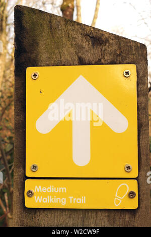 Sign indicating the difficulty of the route Stock Photo - Alamy