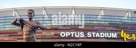 Bronze Statue of Nicky, Neil Elvis Winmar, an indigenous Noongar AFL ...