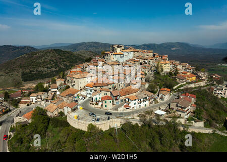 Scenic sight in Oricola, rural village in L'Aquila Province, Abruzzo ...