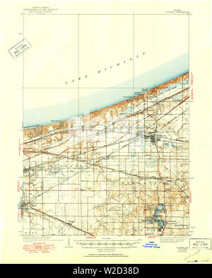Map of Porter in Indiana Stock Photo - Alamy