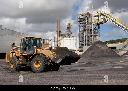 Mining and processing plant. Wet sand grading process Stock Photo - Alamy