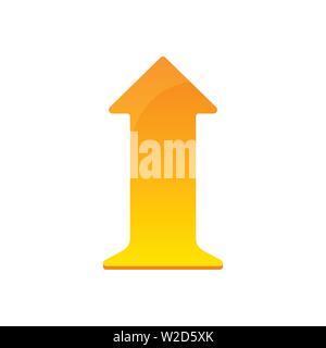 illustration of arrow growing upward, growth process, success diagram ...