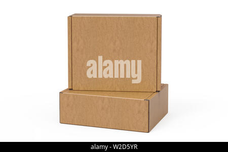 3D rendering of cardboard boxes. Other dimensions, angles or ...