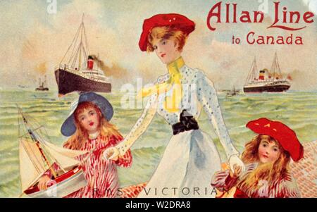 RMS Victorian an ocean liner of the Allan Line, built for service ...