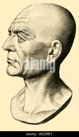 Bust of Scipio Africanus, Roman general and statesman, c.235-183 BC. In ...