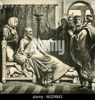 'Death of Augustus', 1890. Creator: Unknown Stock Photo - Alamy