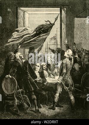 Signing of the Declaration of Independence of the United States of ...