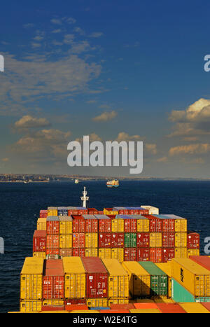 istanbul ambarli port, turkey - june 28, 2012: a row of gottwald mobile ...