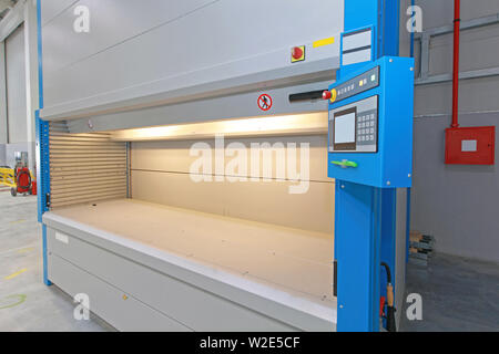 Automated Rotating Carousel Storage Shelf Rack Warehouse Stock Photo ...