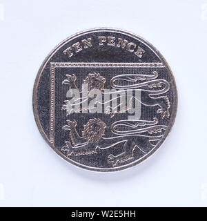 British 10 Pence Coin - 2015 Stock Photo - Alamy