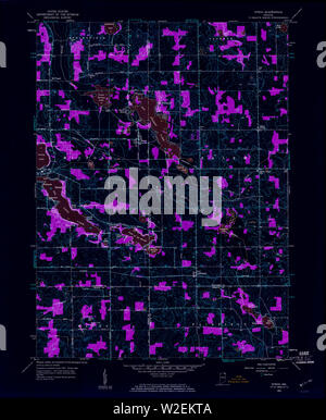 Stroh, Indiana, map 1959, 1:24000, United States of America by Timeless ...