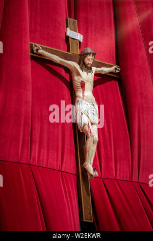 Jesus Crucifix at St Peters Basilica in Rome - Vatican City Stock Photo ...