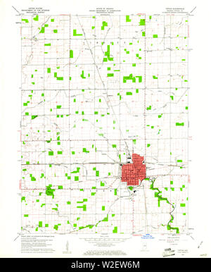 Map of Tipton in Indiana Stock Photo - Alamy
