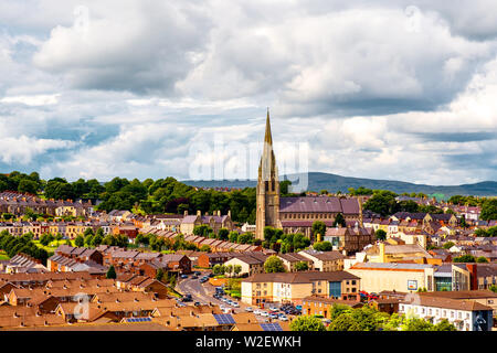 Aerial of Derry City, Northern Ireland Stock Photo - Alamy
