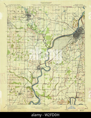 Vincennes, Indiana, map 1915, 1:62500, United States of America by ...