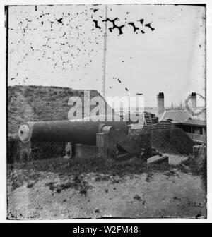 An interior view of Castle Pinckney in Charleston, South Carolina ...